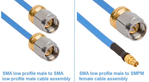 Low Profile RF Cable Assemblies - Amphenol / SV Microwave | Mouser